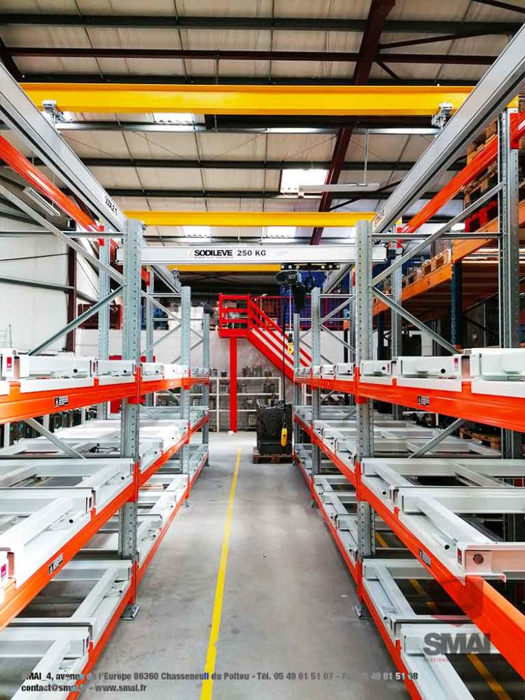 Collab'SM3I : Manutention aérienne sur rack à palettes - Groupe SM3I